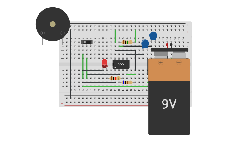 Circuit Design Timer555 Tinkercad