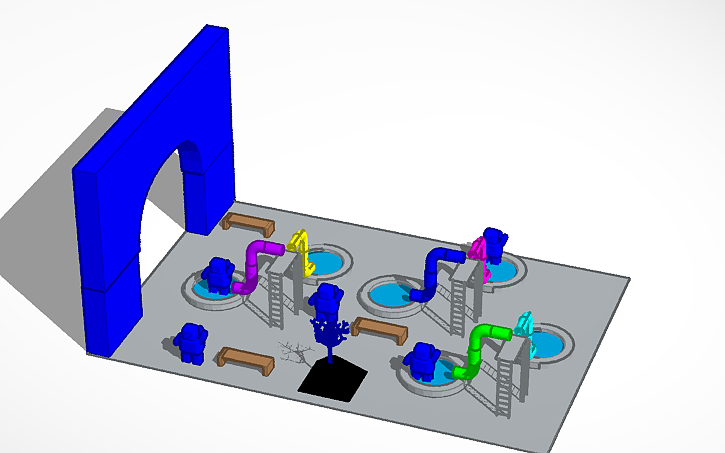 3D design Water Park - Tinkercad