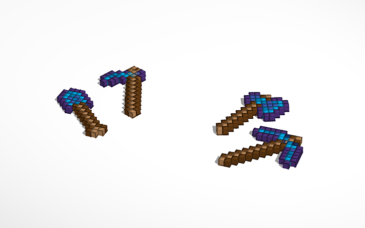 3D design MINECRAFT tools | Tinkercad