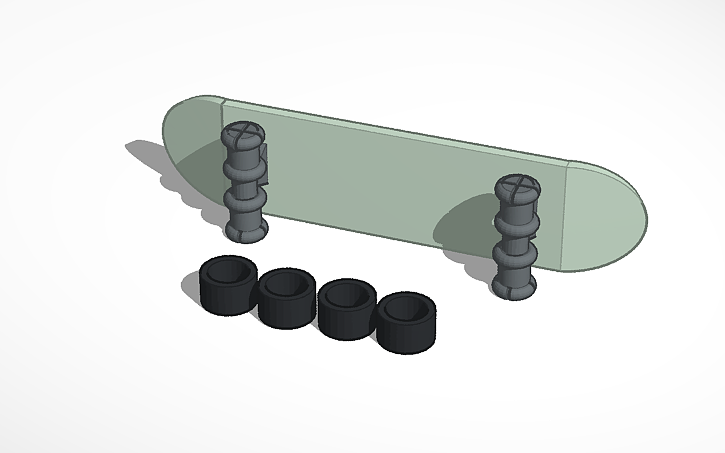 3D design fingerboard - Tinkercad