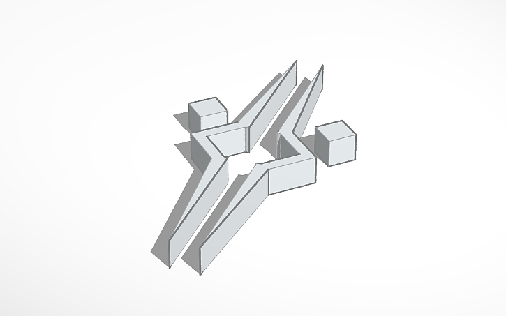 3D design fulcrum symbol - Tinkercad
