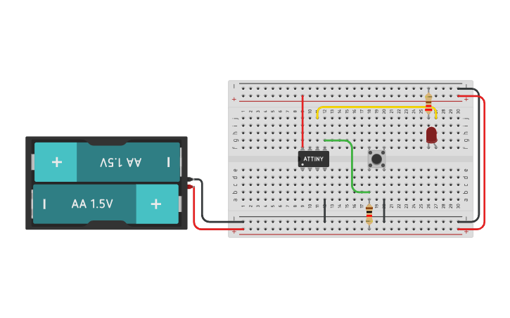 Circuit design Controle Digital - Debounce | Tinkercad