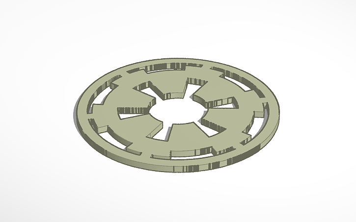 3D design Imperial logo star wars - Tinkercad