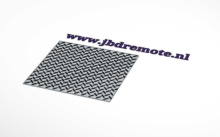 3D design Checkered plate - Tinkercad