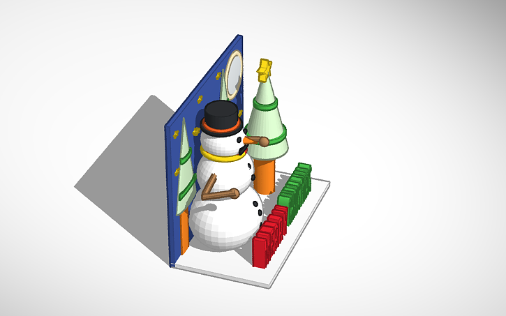 3D design Merry Christmas - Tinkercad