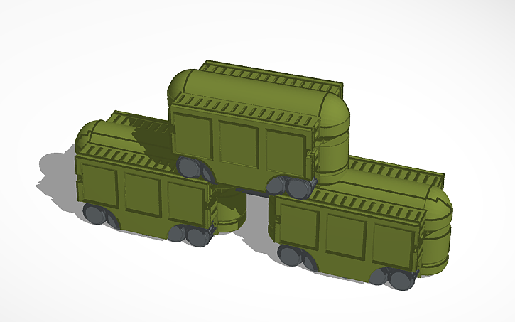 3D design infinity train:the cars | Tinkercad