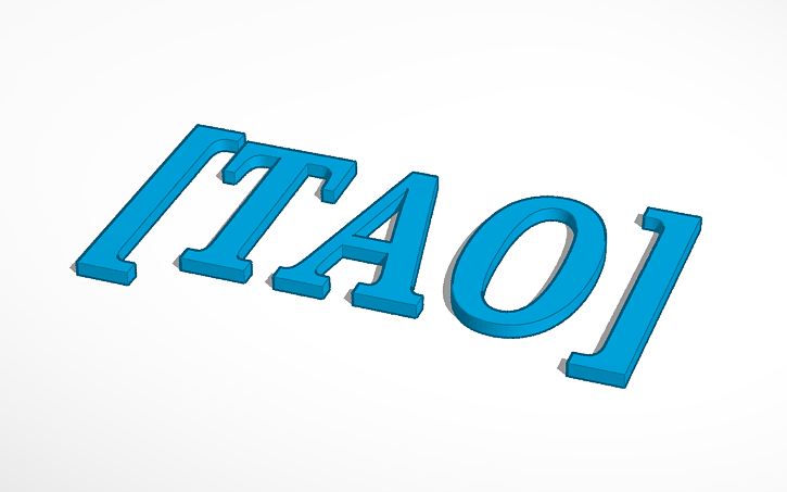3D design [TAO] - Tinkercad
