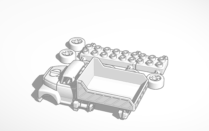 3D design Dump Truck Duplo - Tinkercad