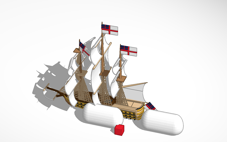 3D design ship - Tinkercad