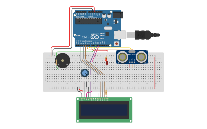 Circuit Design 2nd Project Arduino Con Sensore Infrarossi E Lcd Tinkercad
