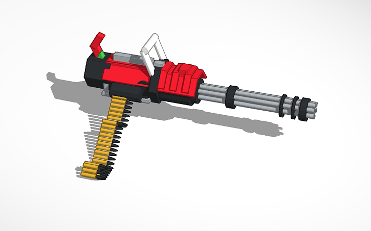 3D design MACHINE GUN | Tinkercad