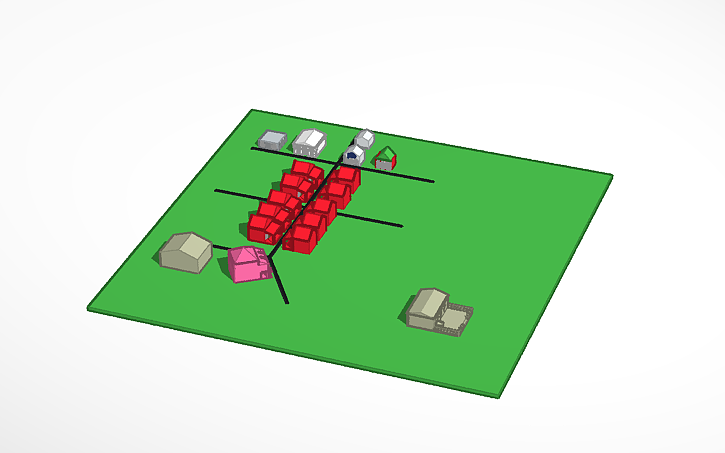 3D design Maycomb county - Tinkercad