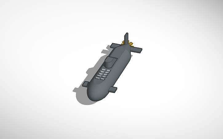 3D design Submarine - Tinkercad