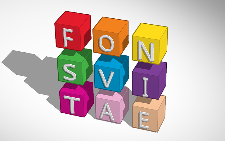 3D design Letters | Tinkercad