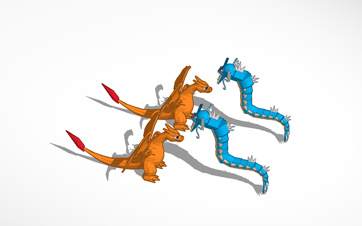 3D design pokemon fight - Tinkercad