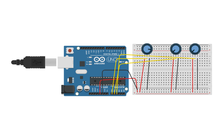 Circuit Design Potentiometers And Uses The Serial Monitor To Print The