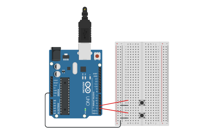 Circuit design counting with Arduino library | Tinkercad