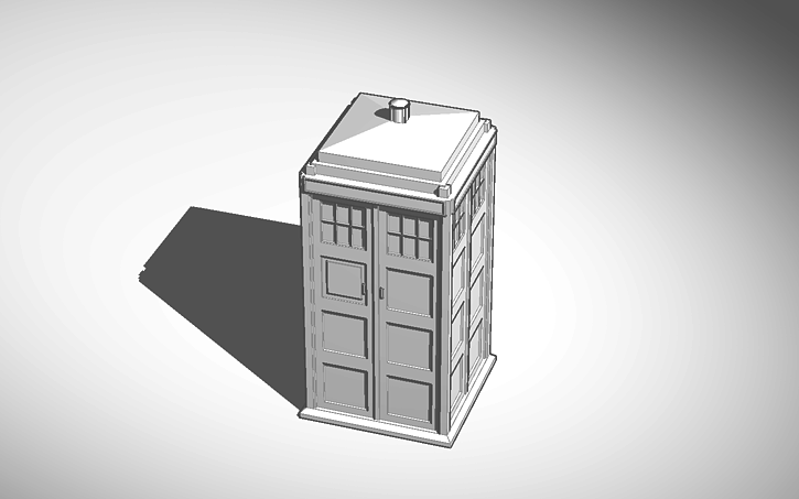 3D design Tardis - Tinkercad