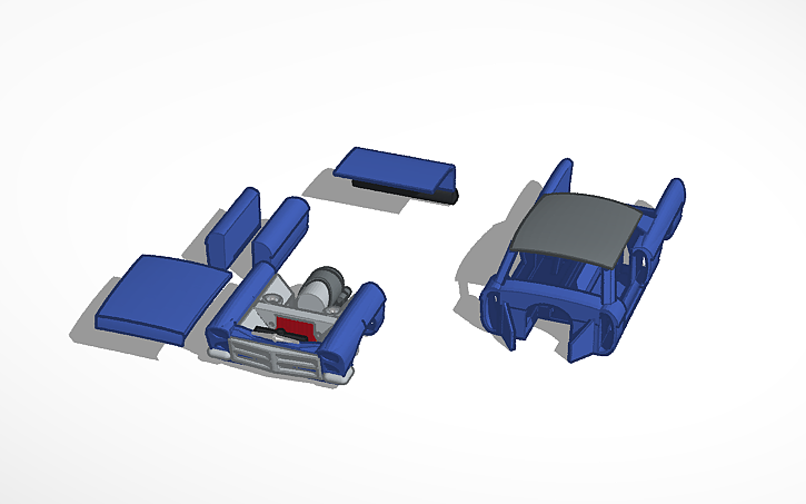 3D design car body. - Tinkercad