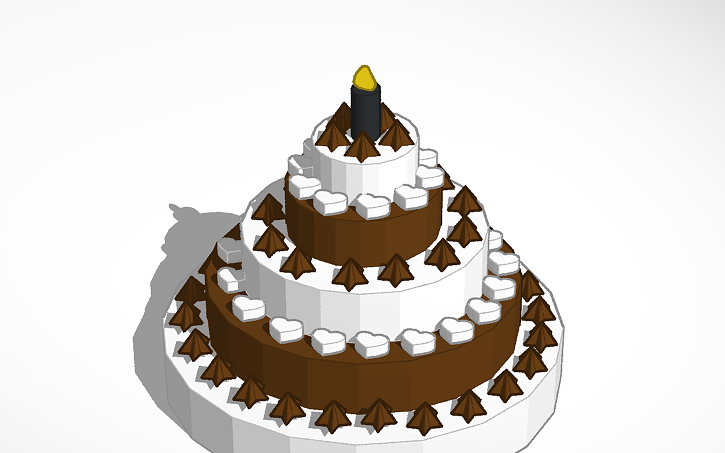 3D design Cake | Tinkercad