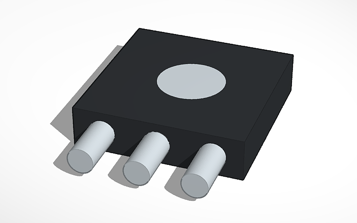 3D design IR sensor - Tinkercad