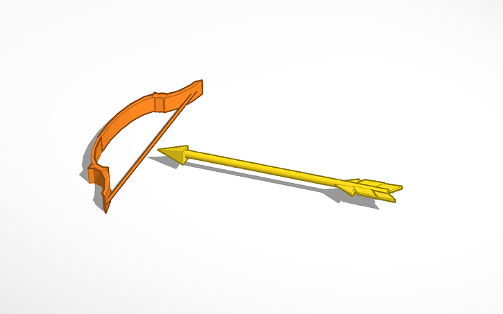 3D design 7th bow and arrow - Tinkercad
