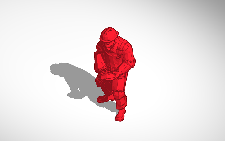 3D design TF2 Engineer - Tinkercad