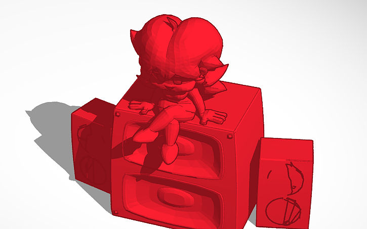 3D design Girlfriend (FNF) - Tinkercad