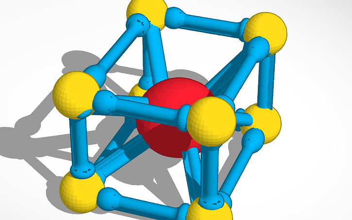 3D design CsCl | Tinkercad