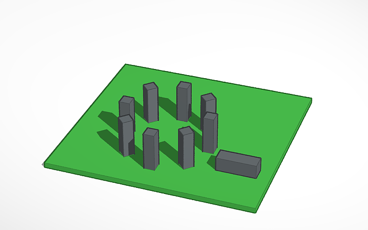 3D design The Stone Hedge | Tinkercad
