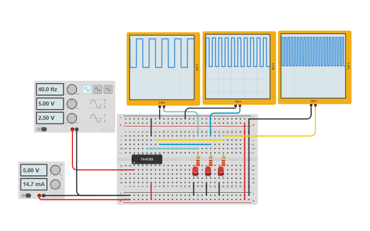 Circuit design Wisnu Maulana_EC-3A_No 2 counter asinkron 7493 | Tinkercad