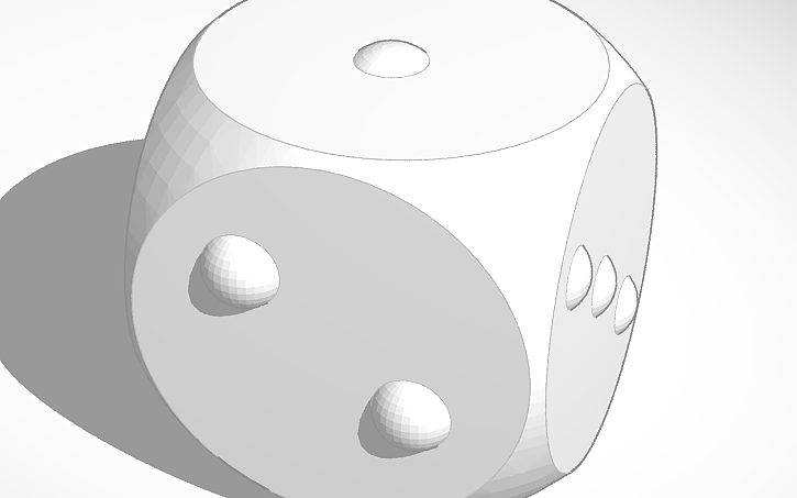 3D design Dado - MRS - Tinkercad