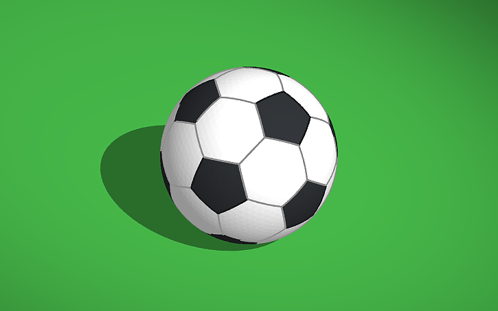 3D design Soccer Ball - Tinkercad