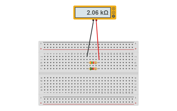 Circuit Design Parallel Resistors Tinkercad