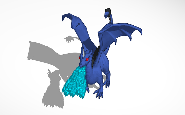 3D design dragon - Tinkercad