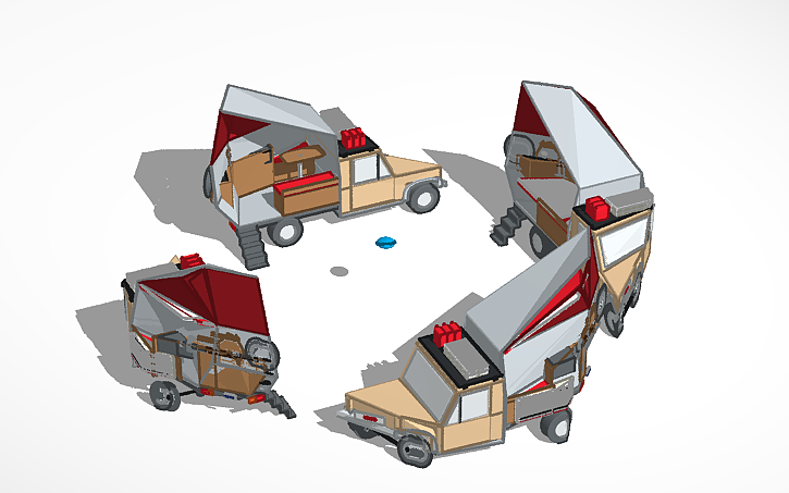 3D design LC79 cabin Option 1&2 | Tinkercad