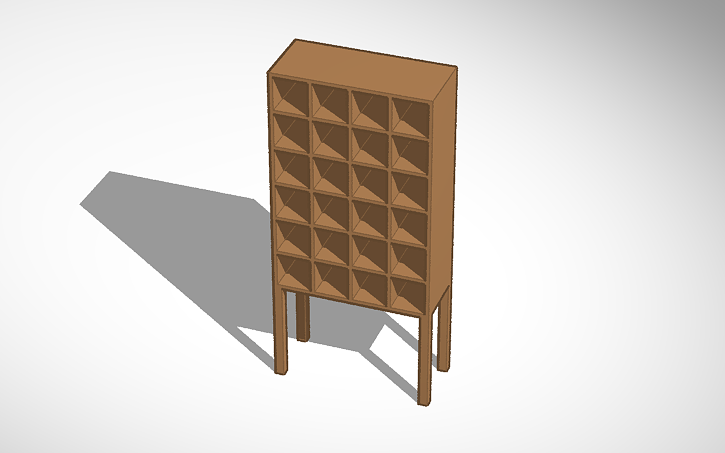 3D design Shoe Rack - Tinkercad