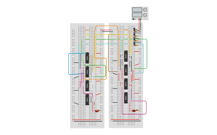 Circuit design 2.2.5 Fireplace - Tinkercad