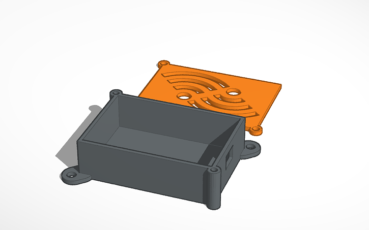 3D design Breadboard box with power port for Particle Mesh boards + lid ...