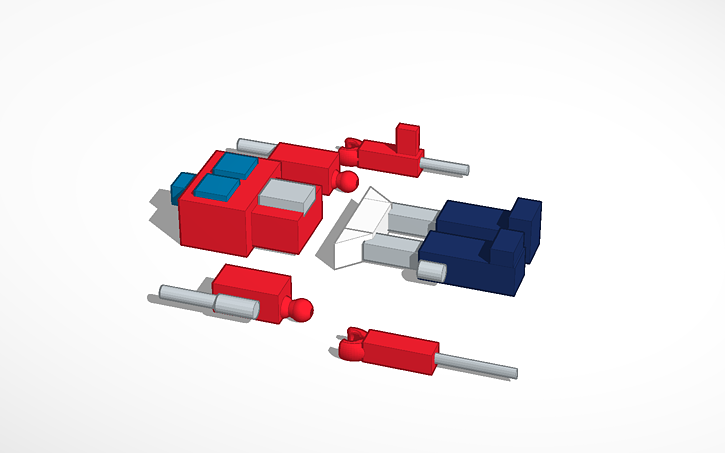 3D design TransFormers G1 Optimus Prime - Tinkercad