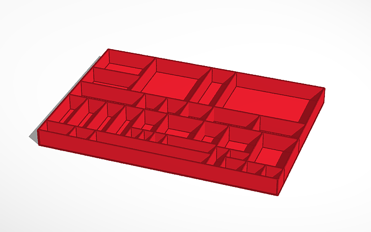 3D design Desk Organizer - Tinkercad