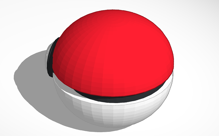 3D design Pokemon Ball | Tinkercad