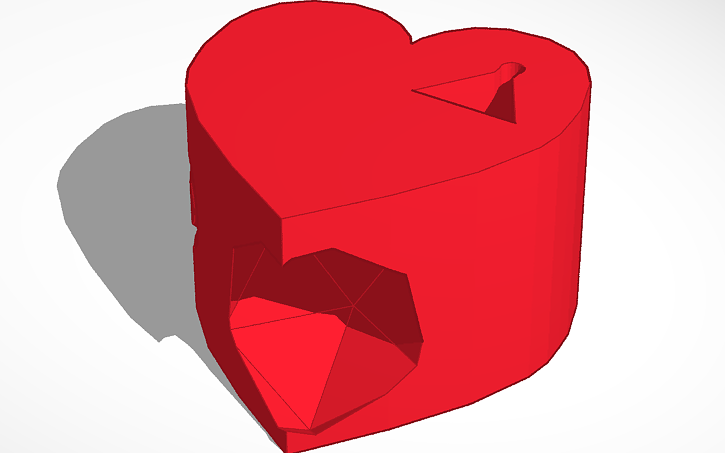 3D design heart | Tinkercad