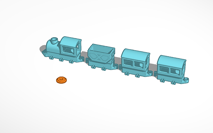 3D design Train-with-windows - Tinkercad