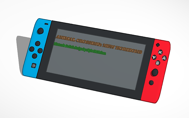3D design Nintendo Switch - Tinkercad