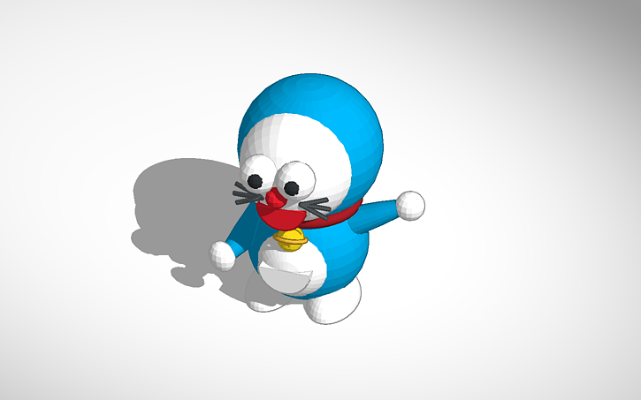 3d Design Doraemon Tinkercad 