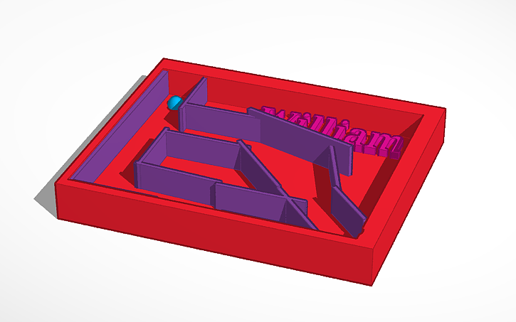 3D design ball maze - Tinkercad