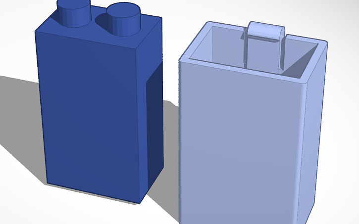 3D design Battery Box 9V | Tinkercad