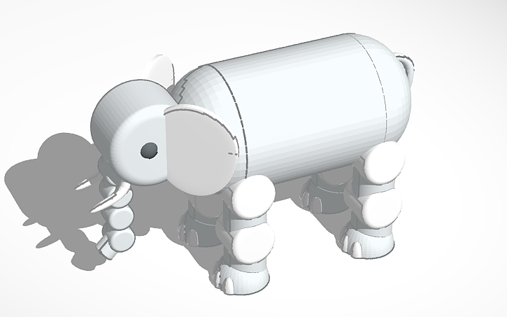 3D design ELEPHANT ROBOT - Tinkercad