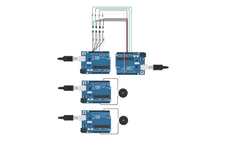 Circuit design Megalovania with Lights! | Tinkercad